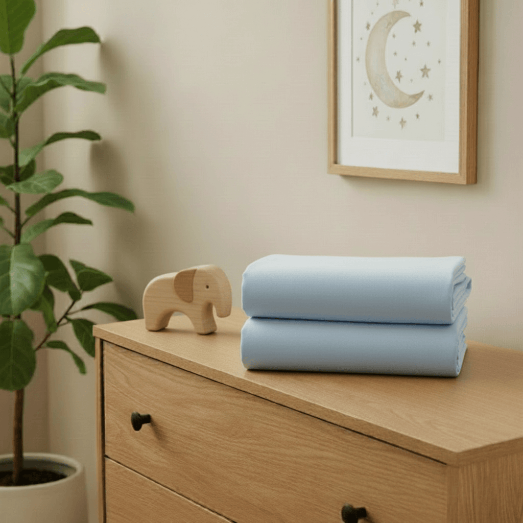 2 Pack Universal Cotton Moses Basket Sheets - 74 x 30 cm