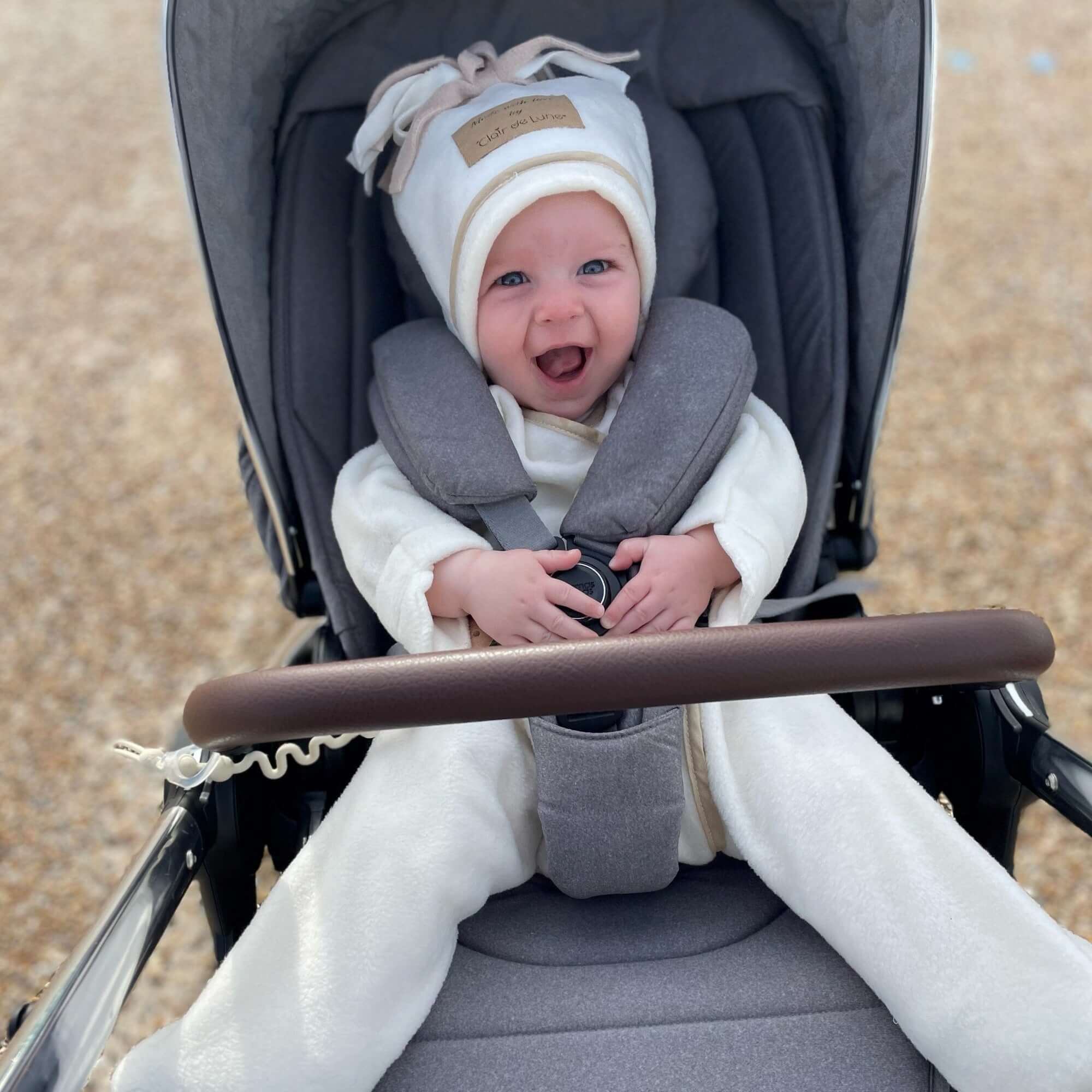 Star Fleece Baby Wrap Blanket – Cosy Hooded Pram & Sling Wrap for ...