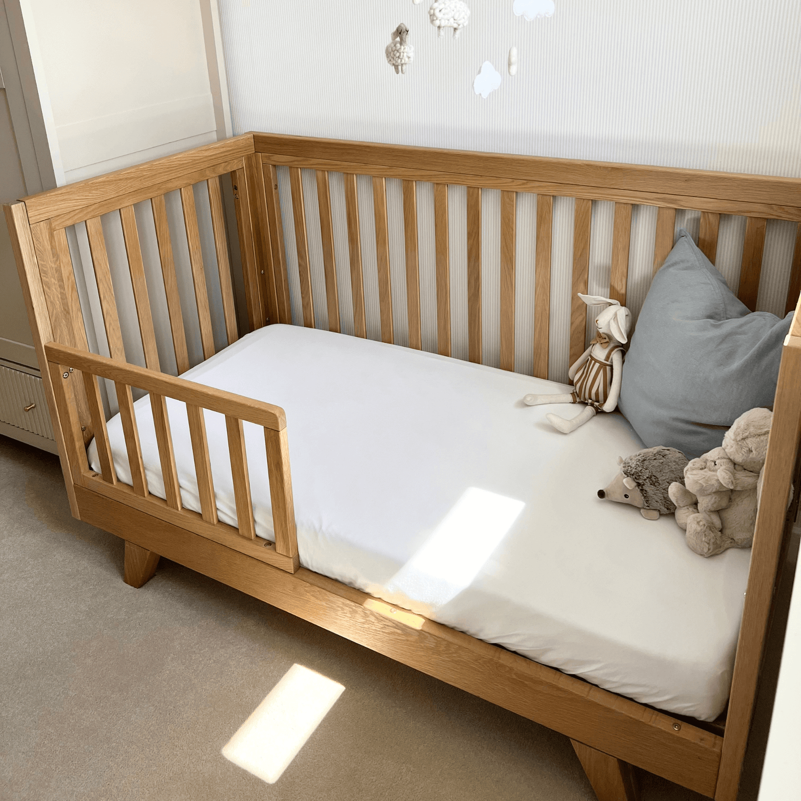 Solid Oak Cot Bed | Cots, Cot Beds, Toddler & Kid Beds | Nursery ...