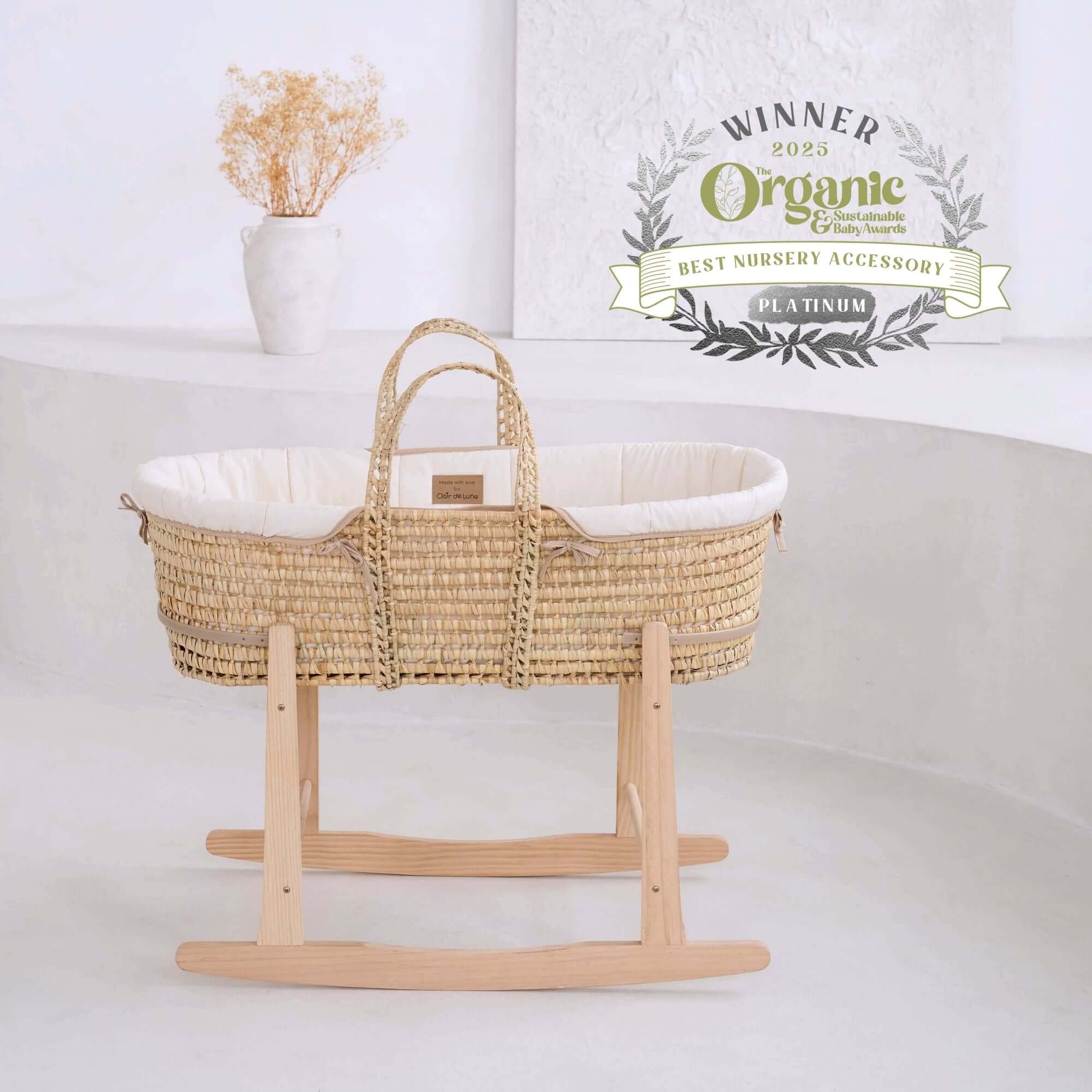 Organic Palm Moses Basket | Moses Baby Baskets & Bassinets | Nursery ...