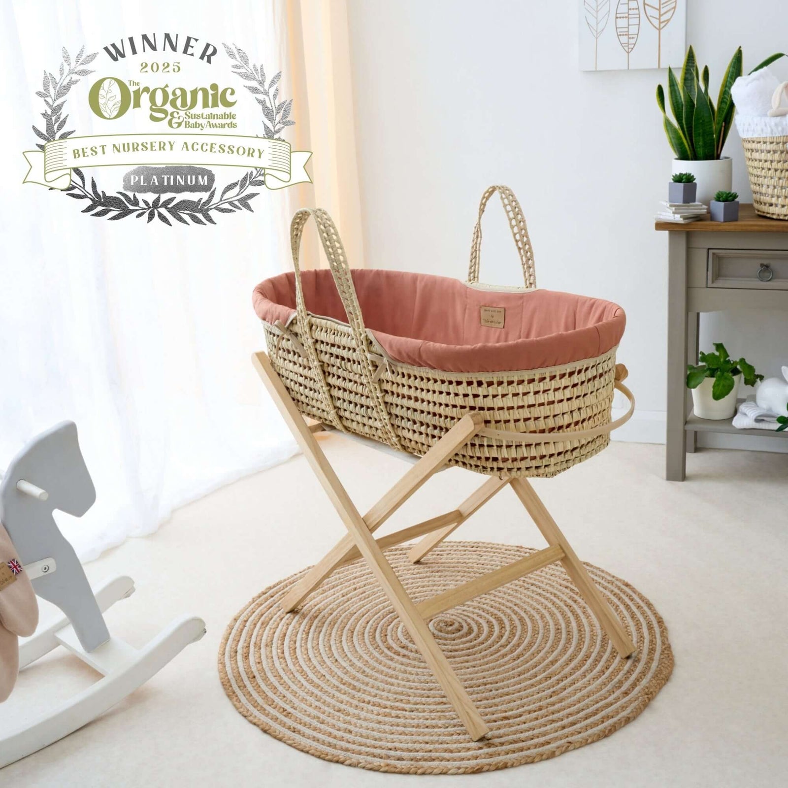 Organic Palm Moses Basket | Moses Baby Baskets & Bassinets | Organic ...