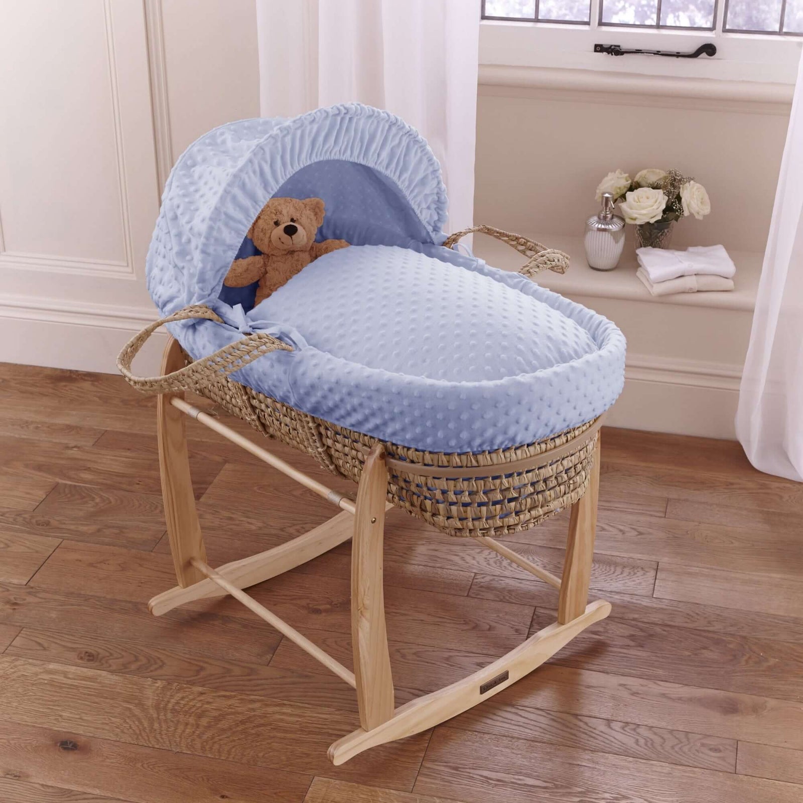 Dimple Palm Moses Basket | Co-sleepers | Nursery Furniture - Clair de ...